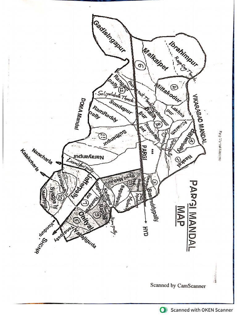 Pargi Mandal Map | PDF