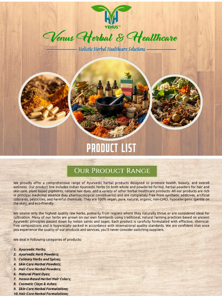 VHHC Product List 2025 | PDF