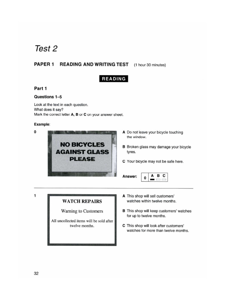 B1 REading 2 | PDF
