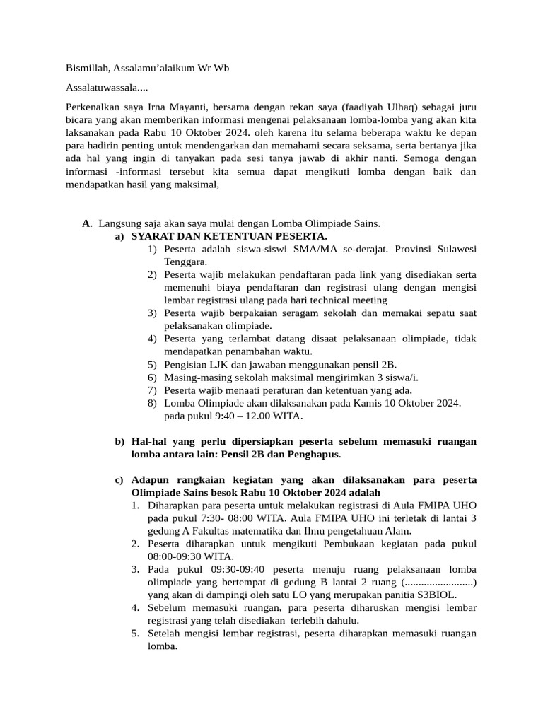 Susunan Regional Technical Meeting | PDF