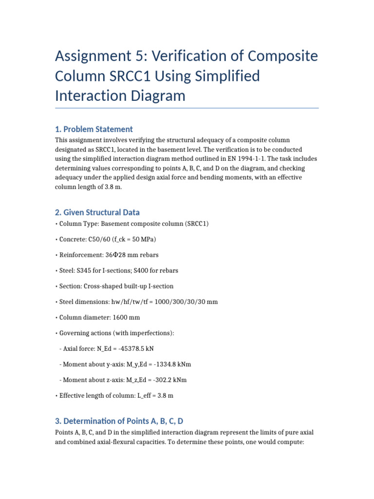 Verify Composite Column SRCC1 Design | PDF