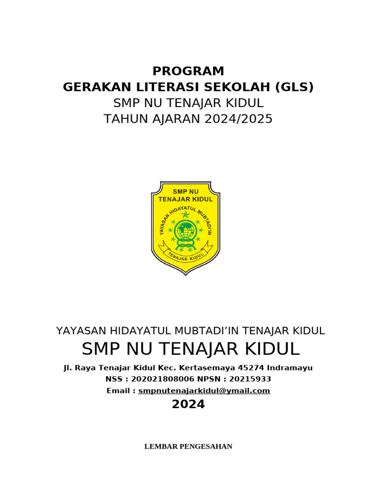 Program Gerakan Literasi Sekolah | PDF
