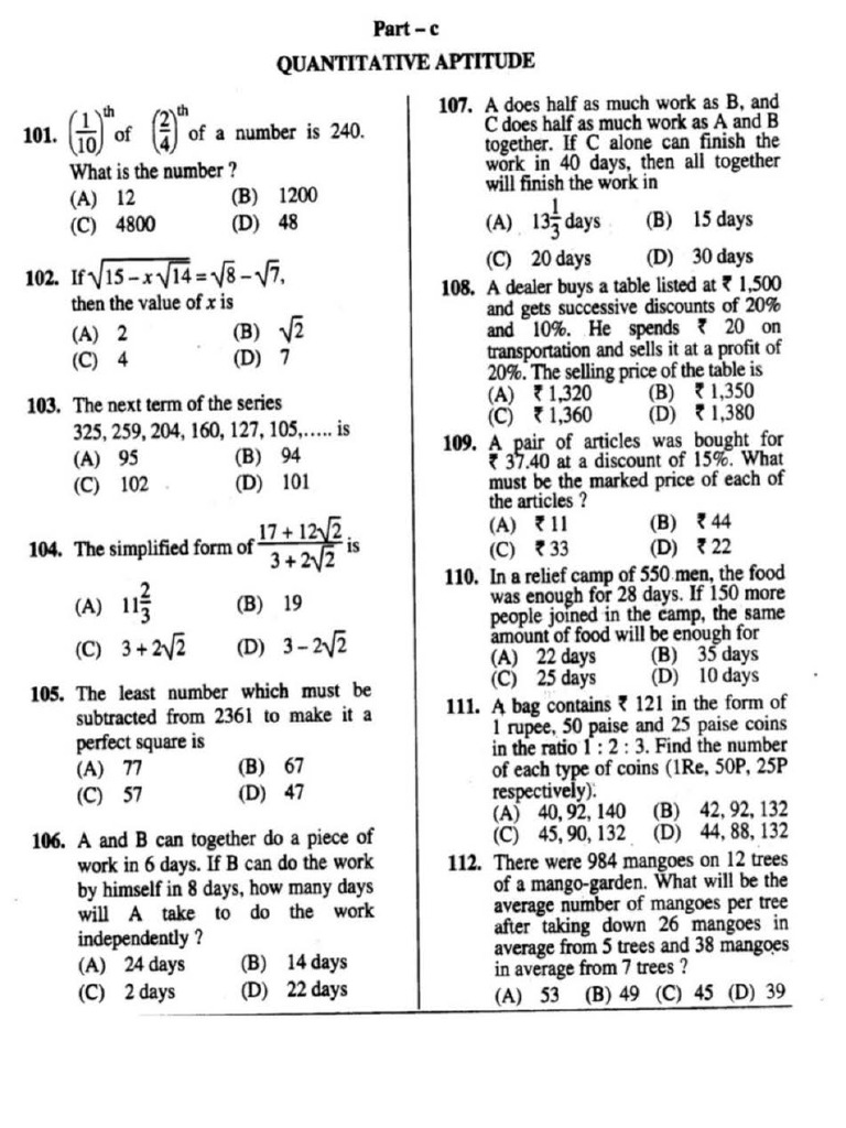 Quantitative Aptitude | PDF