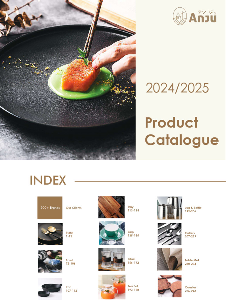 Anju 2024/2025 Product Catalogue | PDF | Tableware