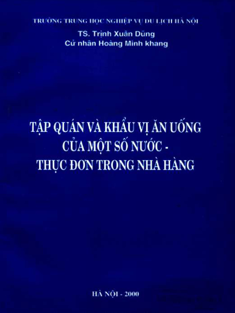 Vuong Anh - Trinh Xuan Dung - Tap - Quan - Va - Khau - VI - An - Cua - Mot - So - Nuoc | PDF