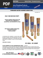 Water Hammer Arrestor: Sizing & Placement Guide | PDF | Plumbing | Liquids