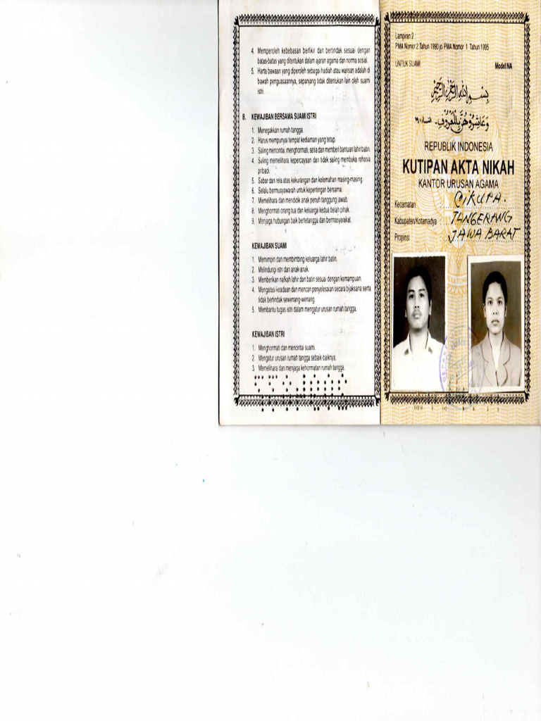 Buku NIkah Indra 2 | PDF