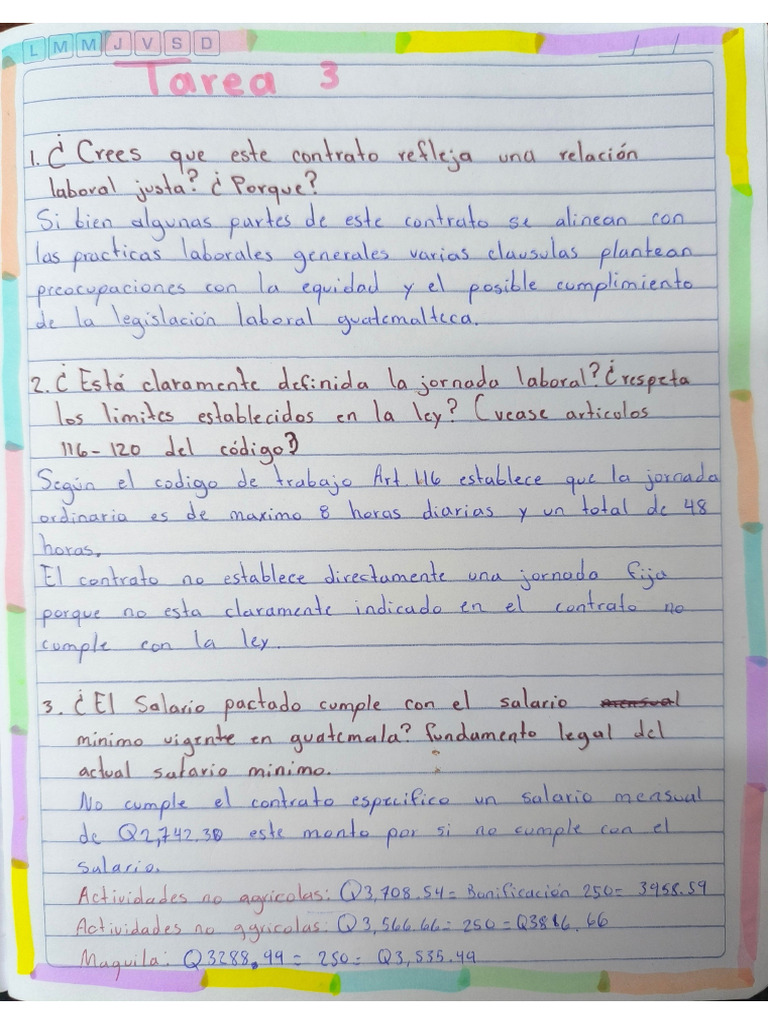 6to - PC Tarea 3 Derecho Vanessa Unidad 3 | PDF