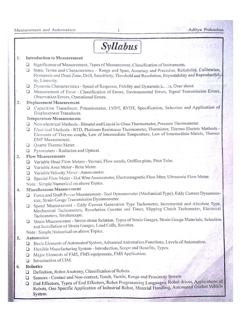 Meas. & Automation | PDF