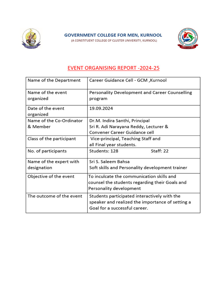 Career Guidance Program | PDF
