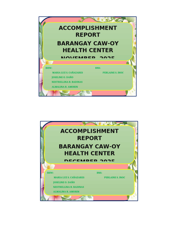 CAw-oy Health Center Acc. Front | PDF