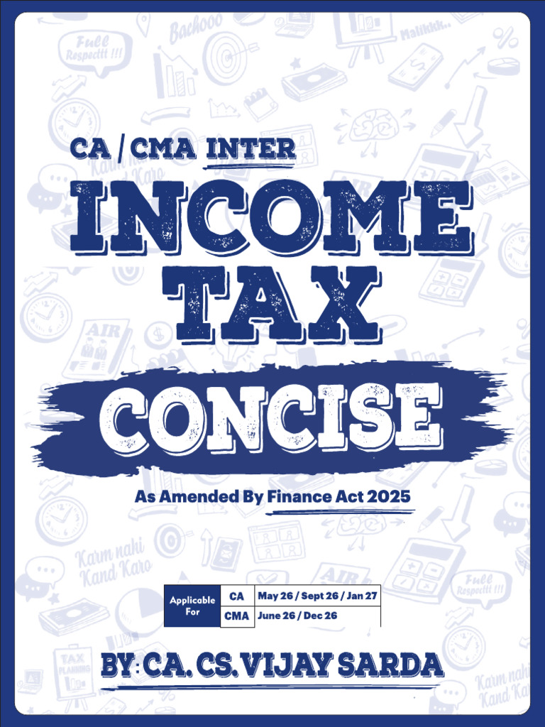 Inter Income Tax Chapter 1 Basic. | PDF | Tax Deduction | Taxes