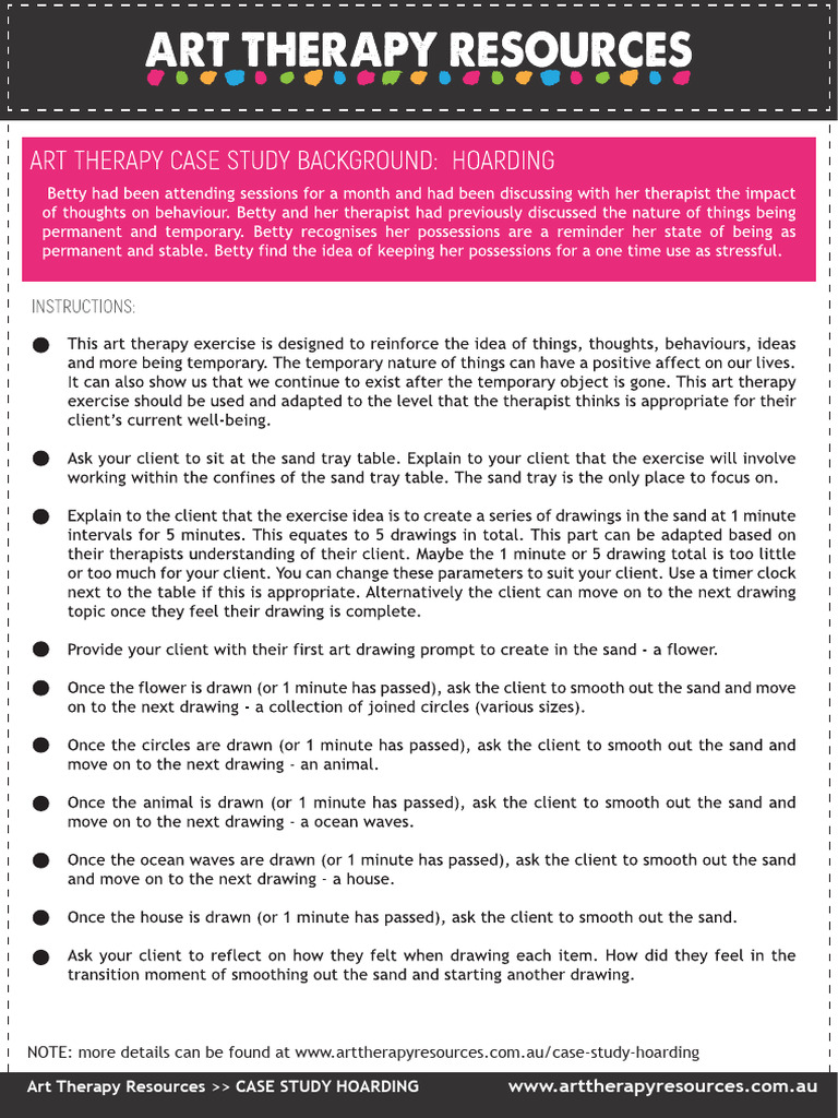 Art Therapy Case Study Hoarding | PDF