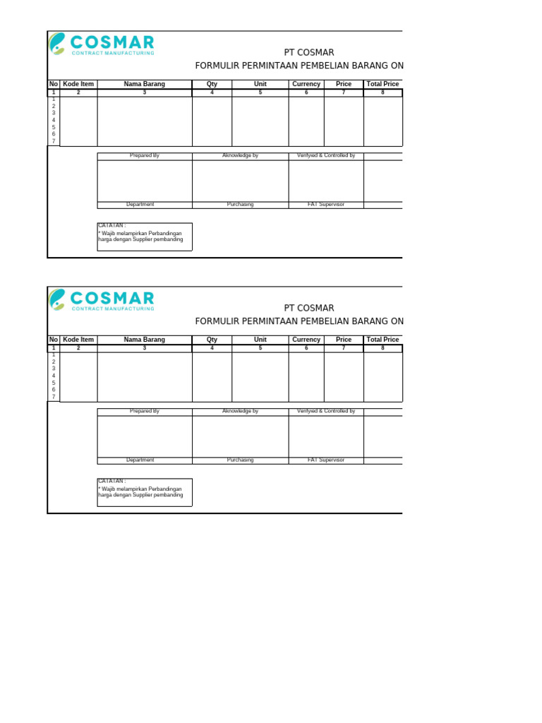 Form Pembelian Barang Online | PDF