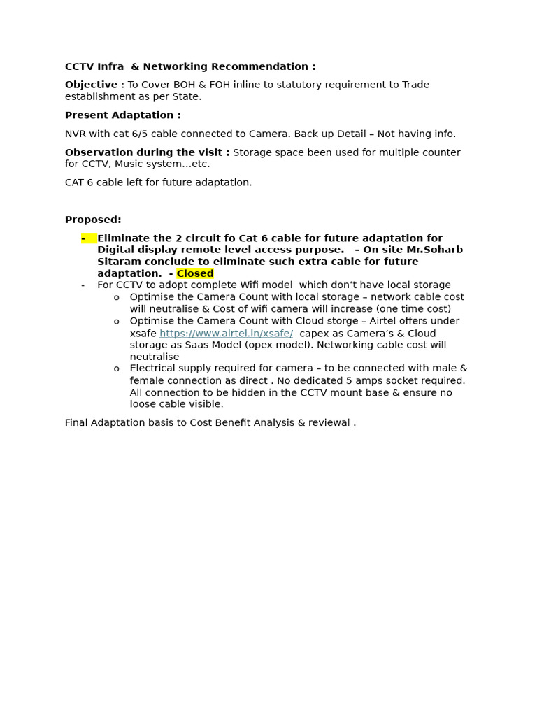 CCTV Networking Recommendations for Compliance | PDF