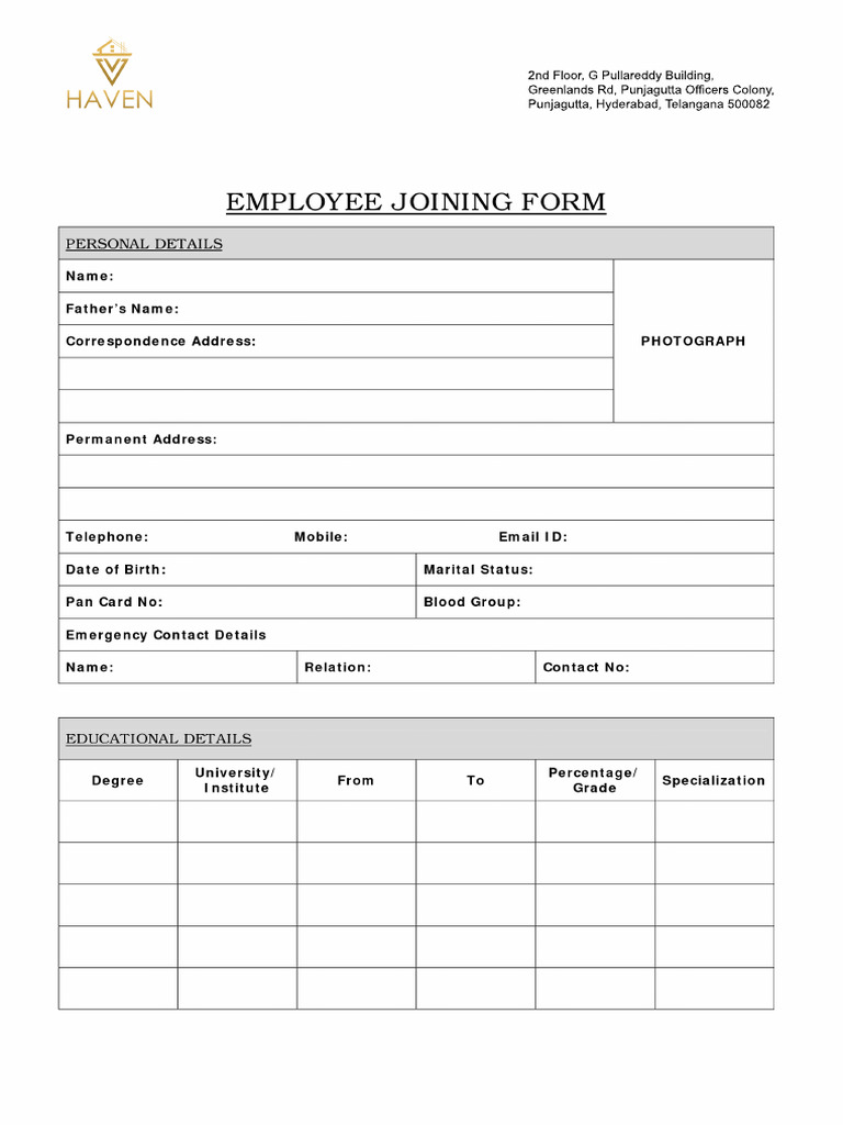 Joining Form | PDF
