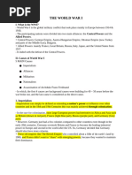 Central and Allied Powers of WW1: Interactive Map Worksheet | PDF