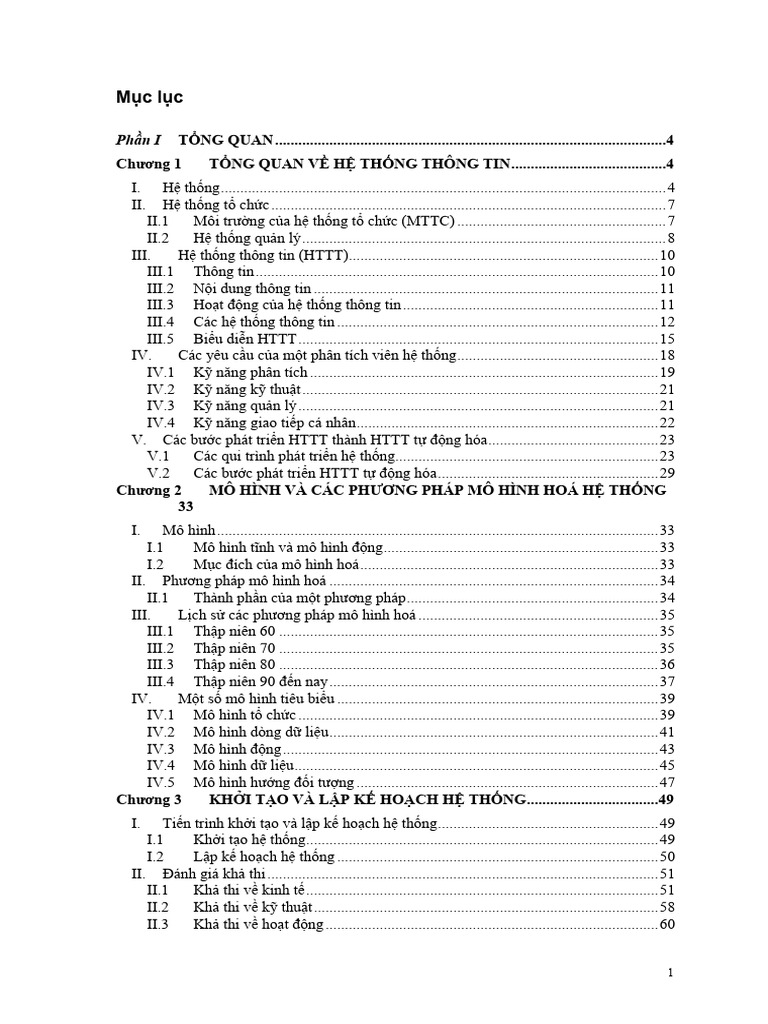 Giao Trinh PTTK 01 | PDF