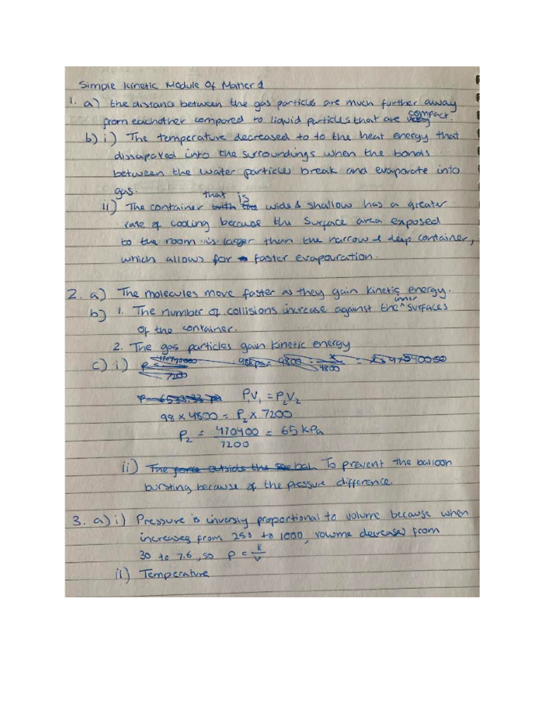 Simple Kinetic Model | PDF