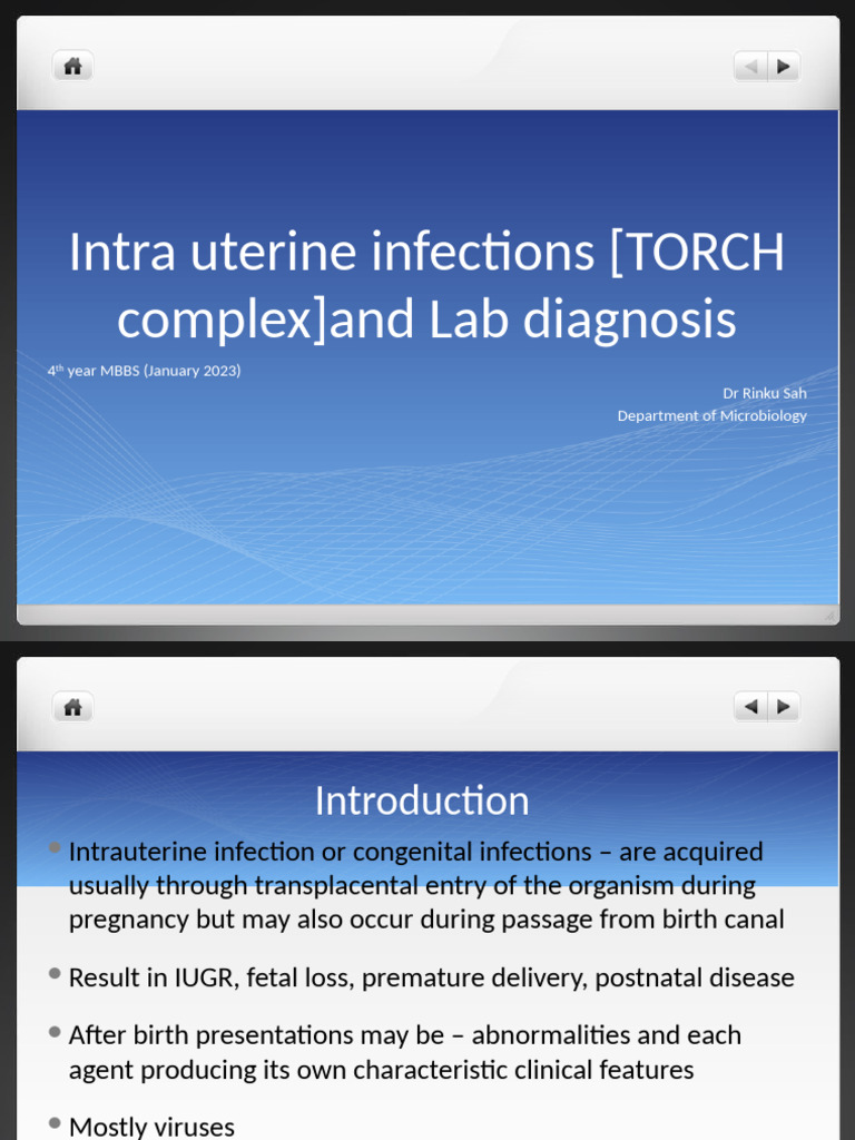 Intrauterine Infection RS | PDF | Infection | Human Diseases And Disorders