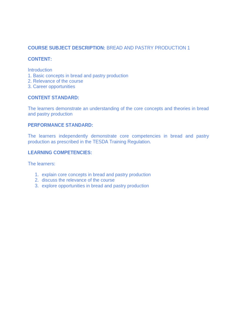 MODULE Entreprenurial Competencies BPP | PDF | Chef | Baking