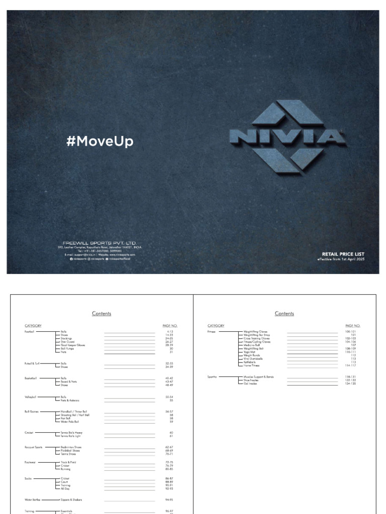 NIVIA Catalogue-2025 April | PDF