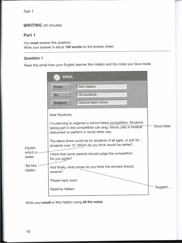 Example Writing b1 | PDF
