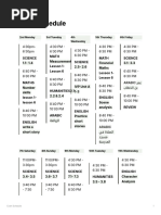 2024-2025 Term 3 Timetable - GR 4 To 9 | PDF