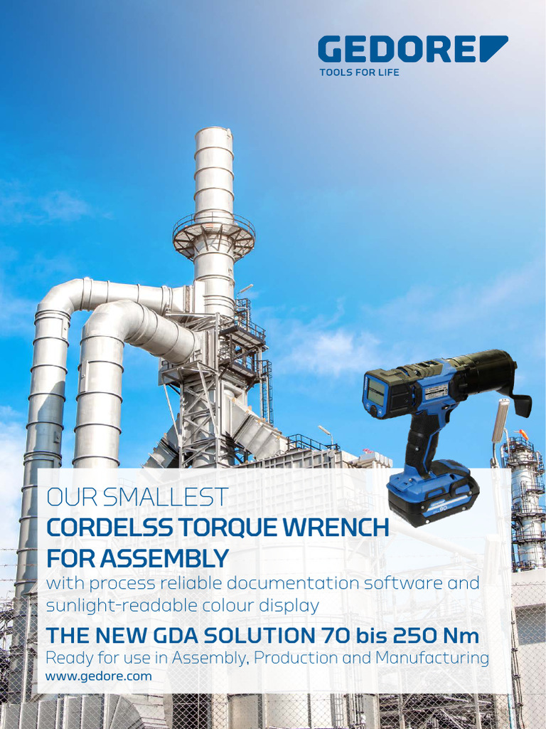 Gedore Torque Solution Model GDA Solution | PDF | Manufactured Goods ...