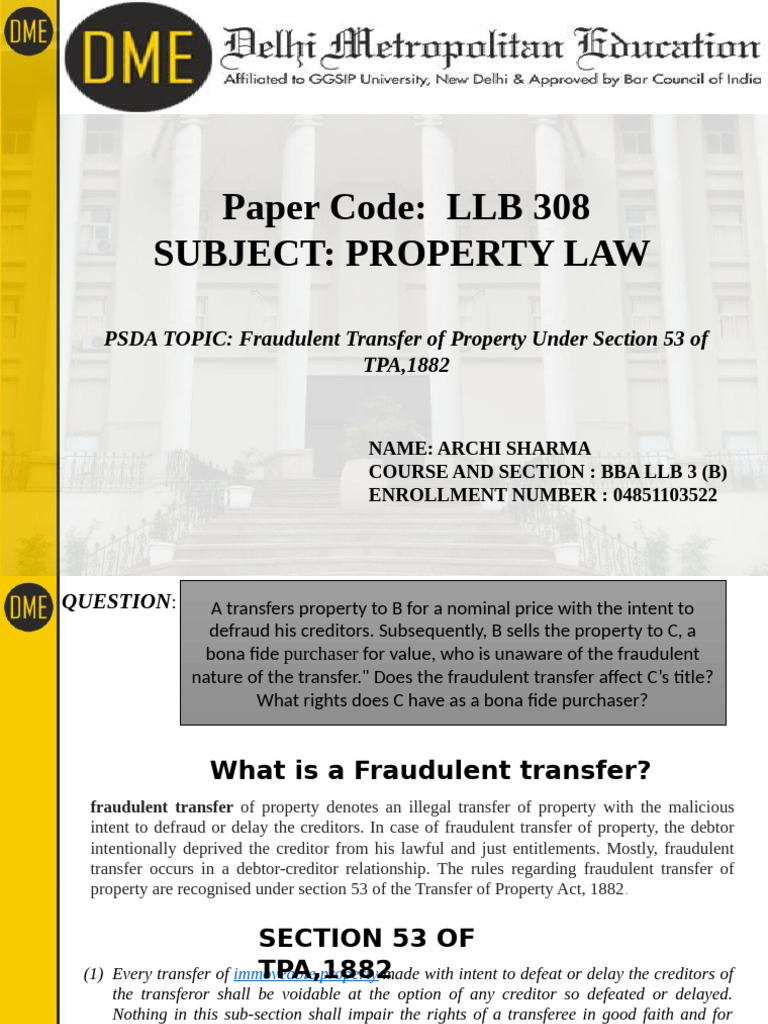 Property Law Psda | PDF | Private Law | Common Law