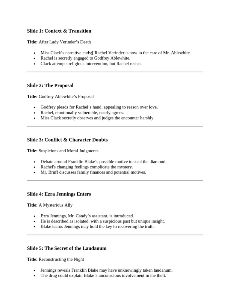 The Moonstone My Part | PDF