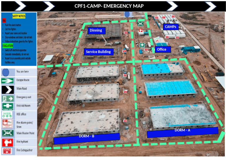 Cpf1 Camp Emergency Map | PDF