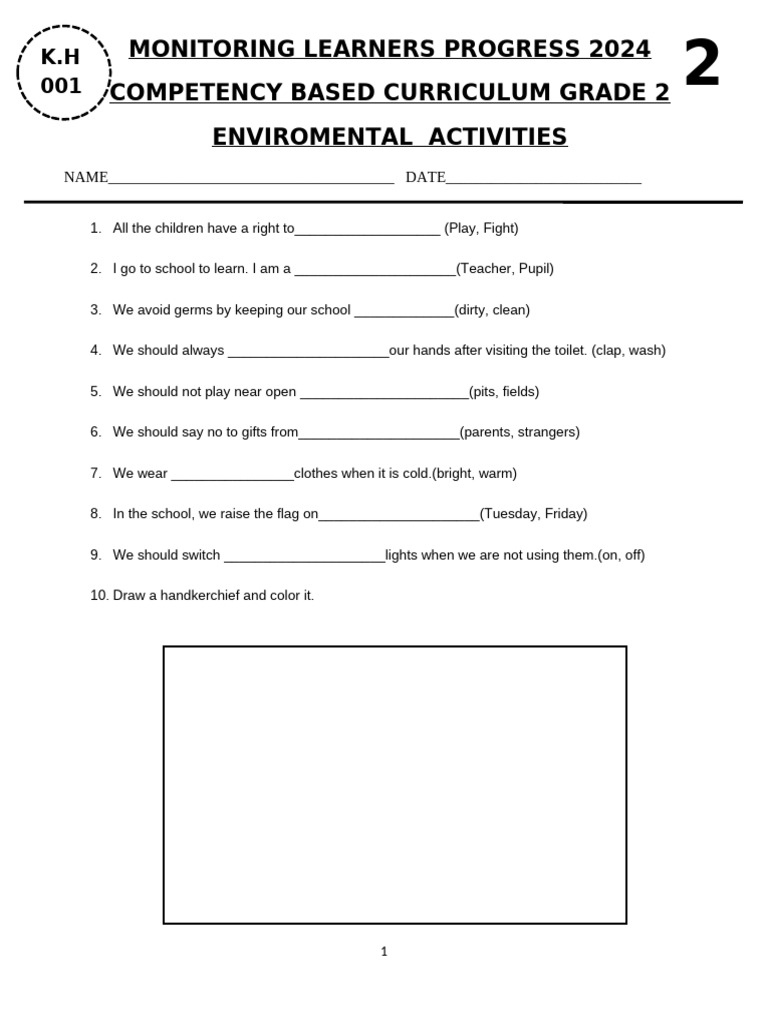 Grade 2 Environmental Activities | PDF