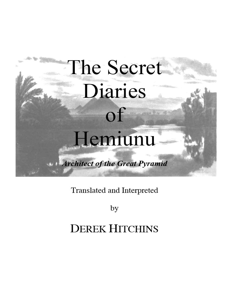 The Secret Diaries of Hemiunu - Architect of The Great | PDF | Egyptian ...
