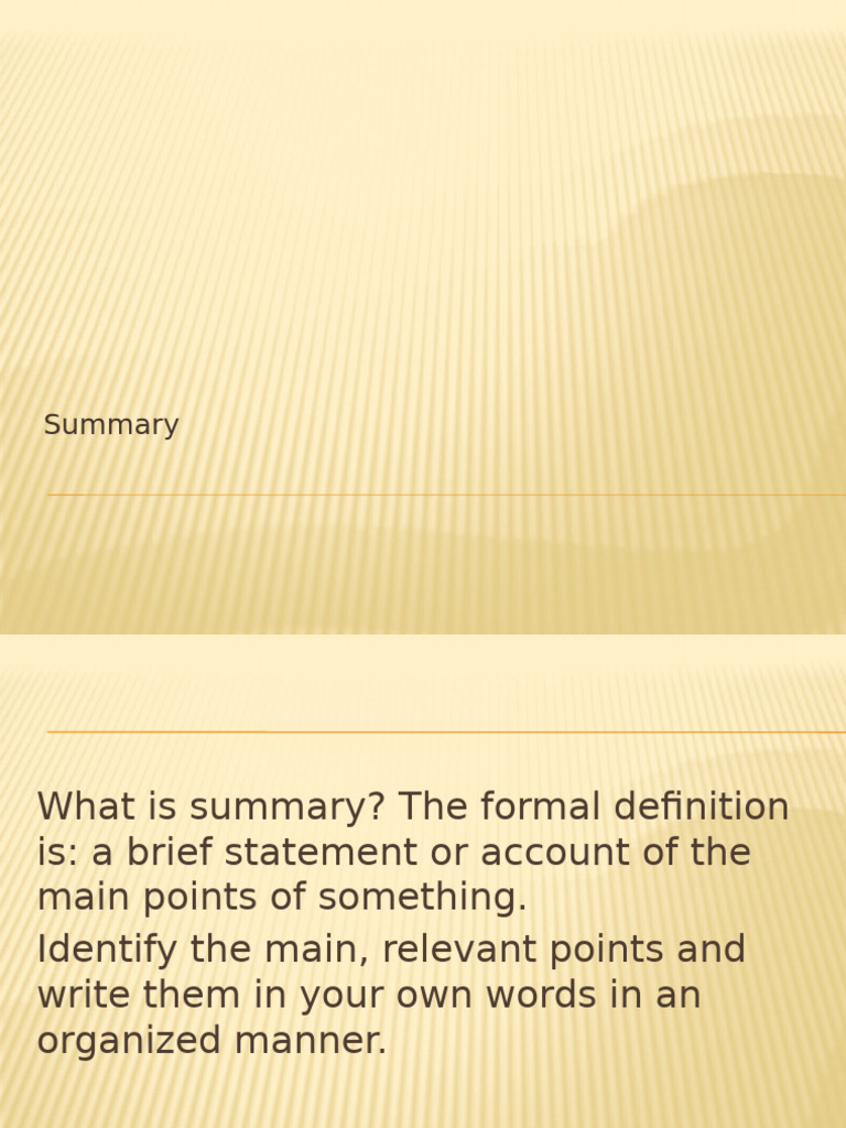 IGCSE summary writing | PDF