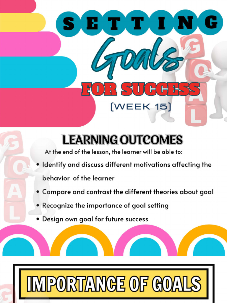 Lesson 12 Setting Goals For Success | PDF