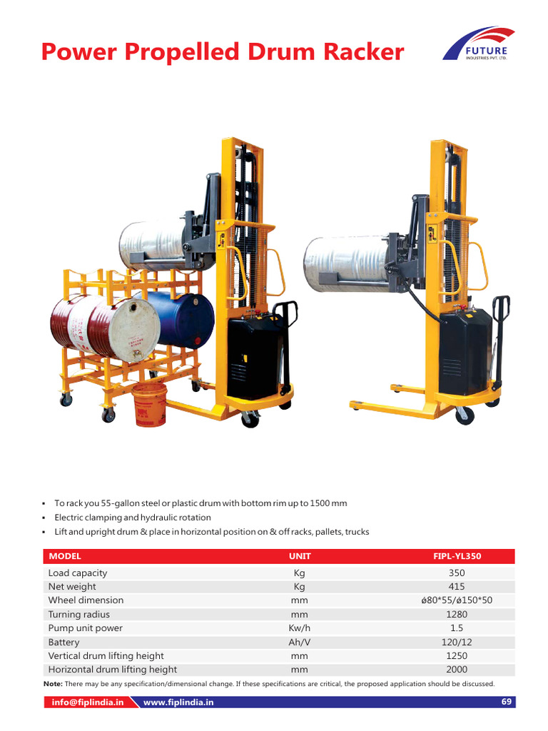Power Propelled Drum Racker A59C45F9 661A 491B 9DC0 5911D1A9DDCC | PDF