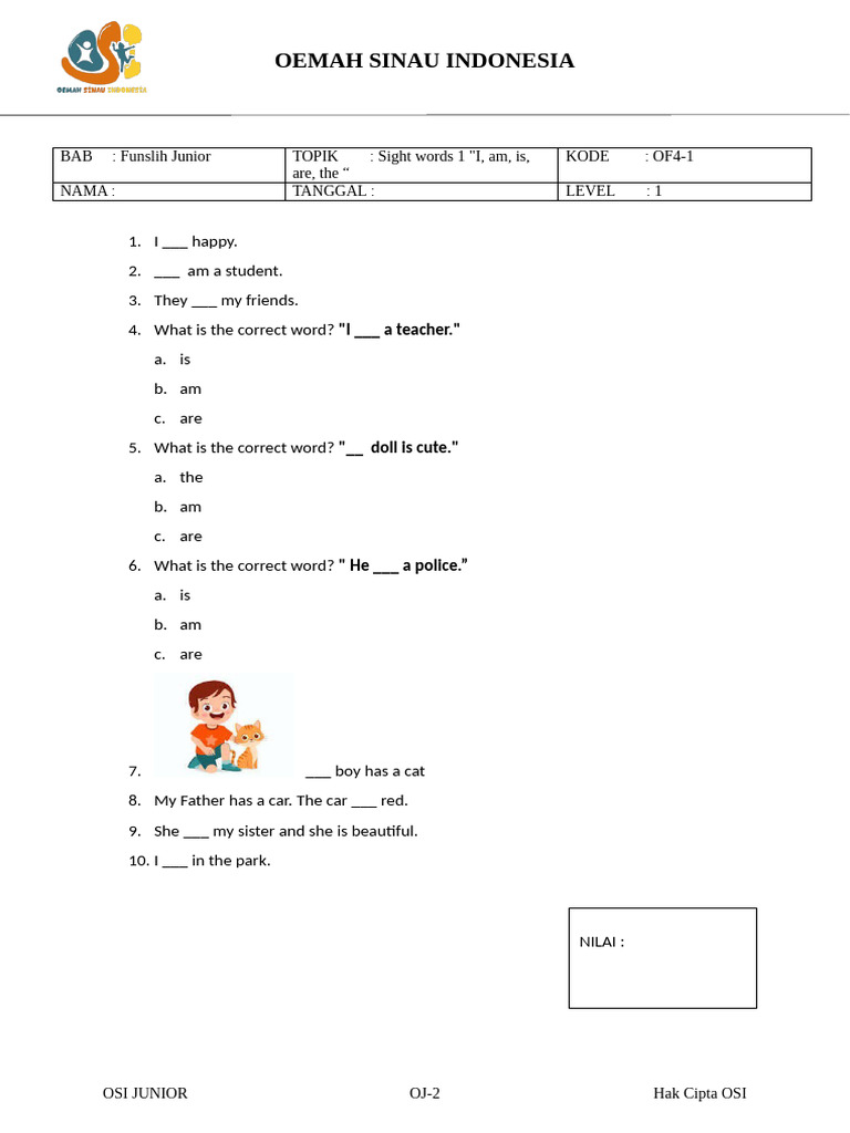 Zha Zha - OSI Funlish Sight Words 1 (Reviewed by Erlina) | PDF | Chess ...