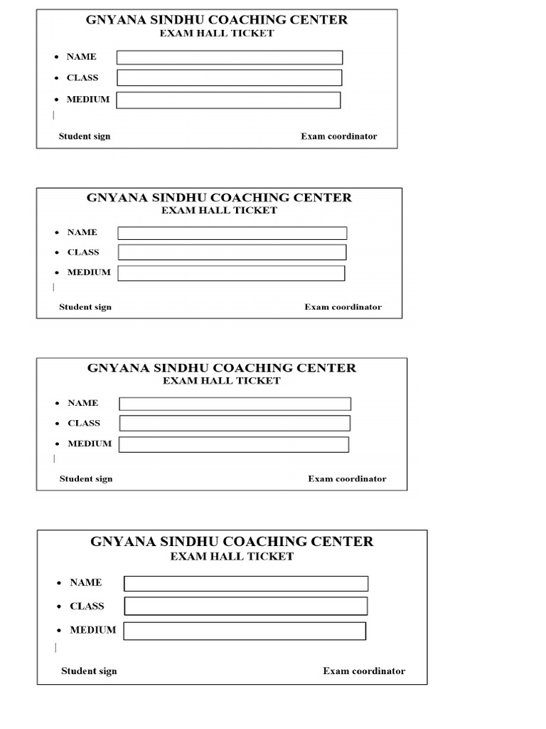 Hall Ticket and Fees Structure | PDF