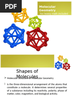 Hybridization and Molecular Geometry Chart | PDF