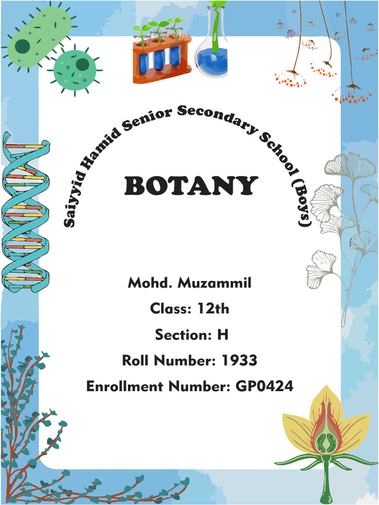 Class 12 Botany Notes by Mohd. Muzammil | PDF