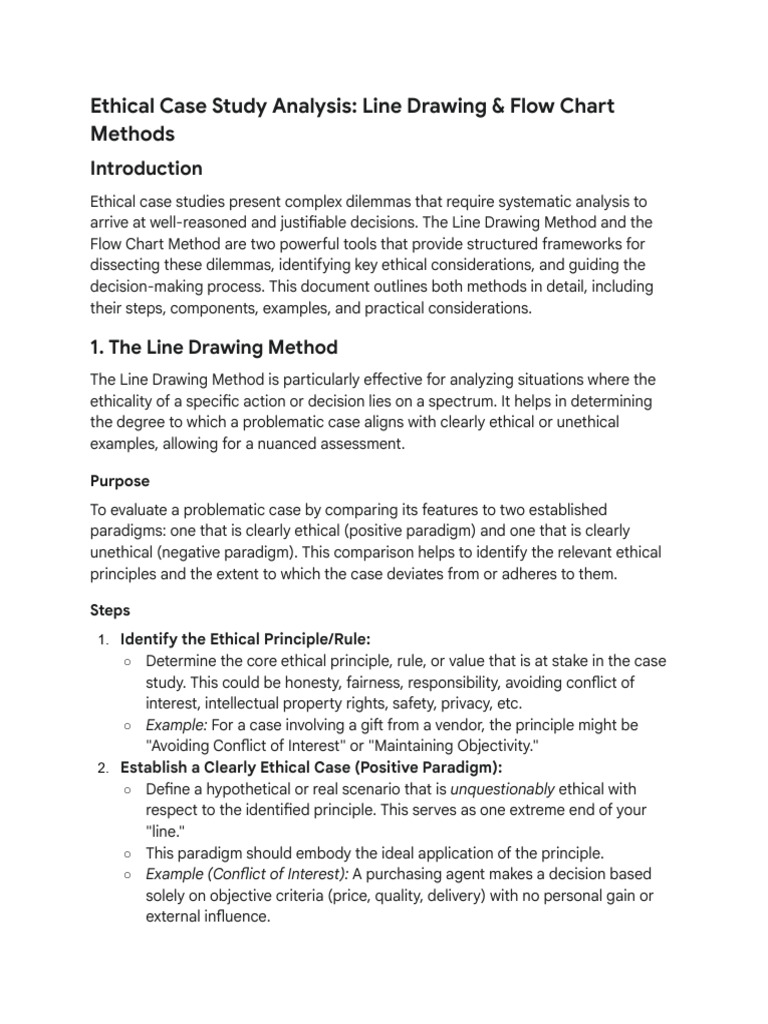 Line Draw and Flow Chart Method | PDF