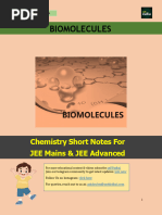 MBBS 1st Year Biochemistry Short Notes | PDF