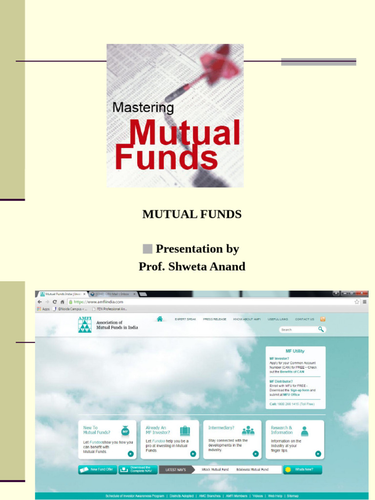 Understanding Mutual Funds and Their Benefits | PDF | Investment Fund ...
