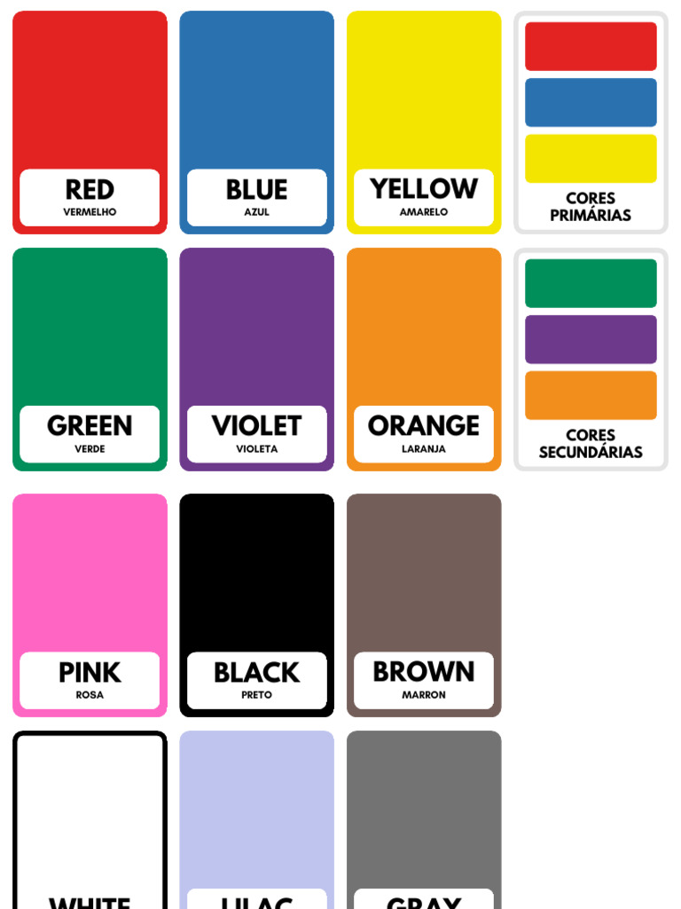 White Colorful Color Theory Flashcards | PDF