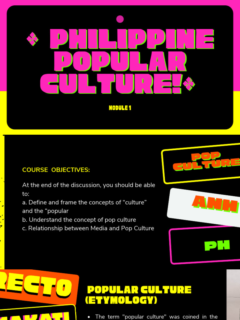 Philippine Popular Culture Overview | PDF | Philippines