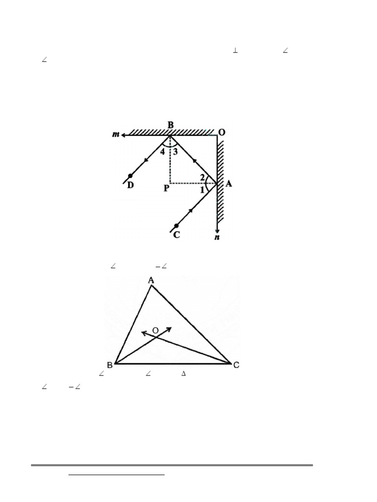 Triangle Angles and Geometry Proofs | PDF