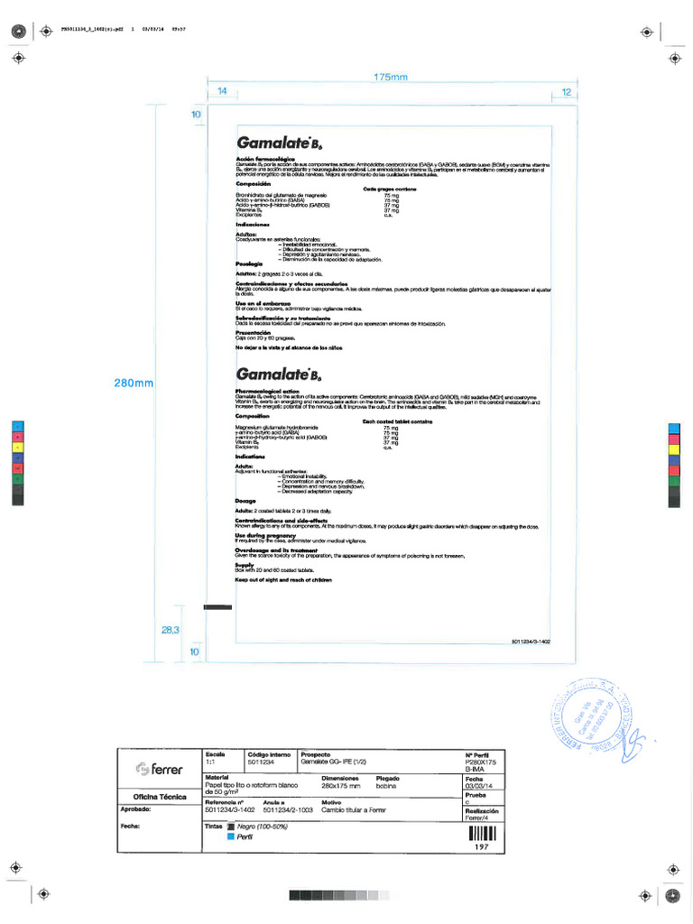 Gamalate B6 Coated Tablets - PIL | PDF