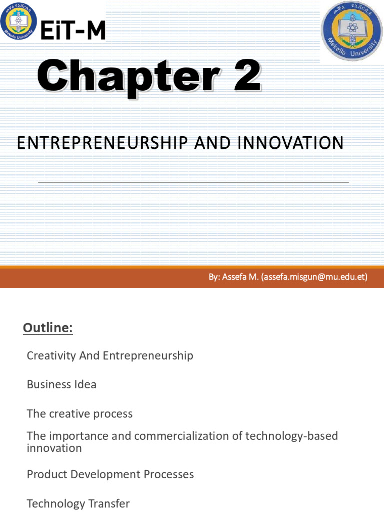 Chapter 02 Entrepreneurship | PDF | Patent | Intellectual Property