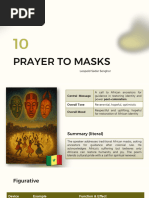 Prayer To Masks Analysis | PDF